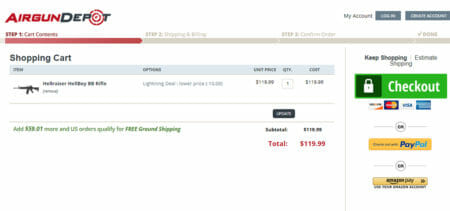 Hellraiser HellBoy BB Rifle $119.99 -free shipping on orders $175.00+