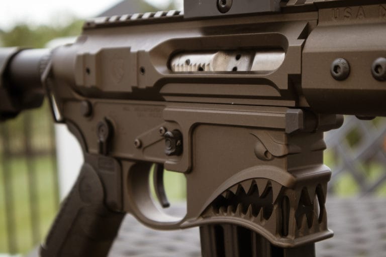 Sharps Bros Hellbreaker AR15 Lower with a WWII Fighter Plane Design