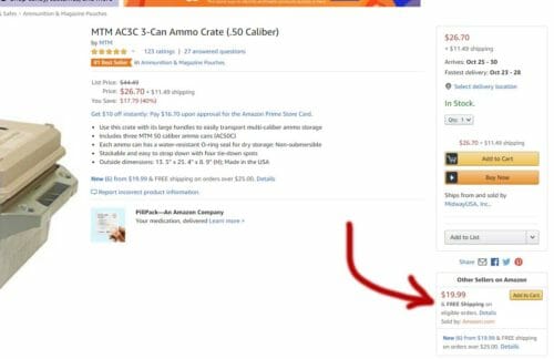 MTM AC3C 3-Can Ammo Crates (.50 Caliber) $19.99 40+%off FREE S&H on 2+