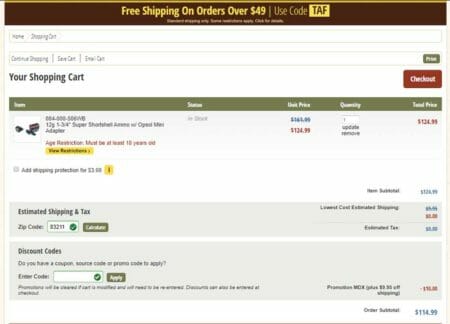 300 Rounds 12Ga 1-3/4" Challenger Shortshell +Opsol Mini Adapter $114. ...