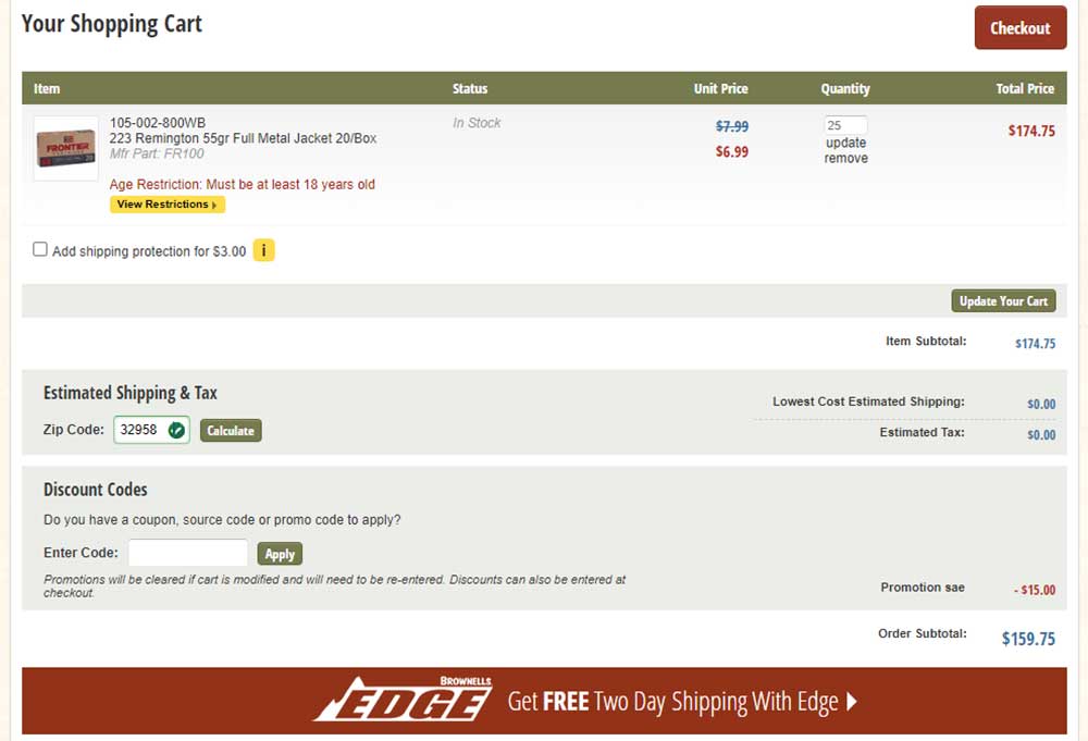 500rnds Hornady Frontier Ammo 223 Remington 55Gr Full Metal Jacket $159.75 FREES&H