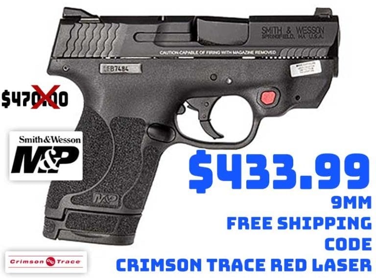 Smith & Wesson M&P Shield 2.0 9mm Pistol CT Red Laser $433.99 FREE S&H CODE