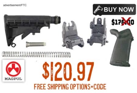 MAGPUL AR15 Rifle Builders Kit Grip/Stock/Sights $120.97 FREE S&H CODE