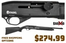 Citadel ATA Black 12 Gauge 3in Semi Automatic Shotgun - $274.99 FREE S&H