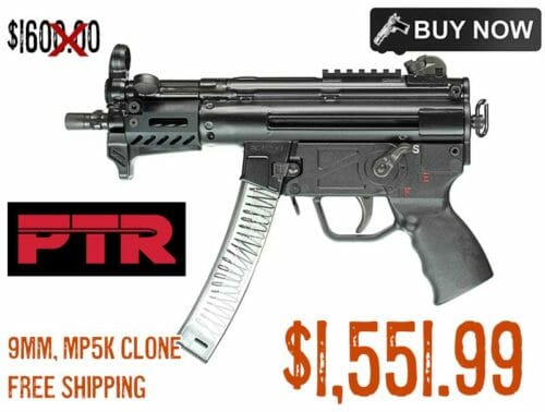 PTR 9KT 9mm 5.2in Black 30rd MP5K clone $1,551.99 FREE S&H