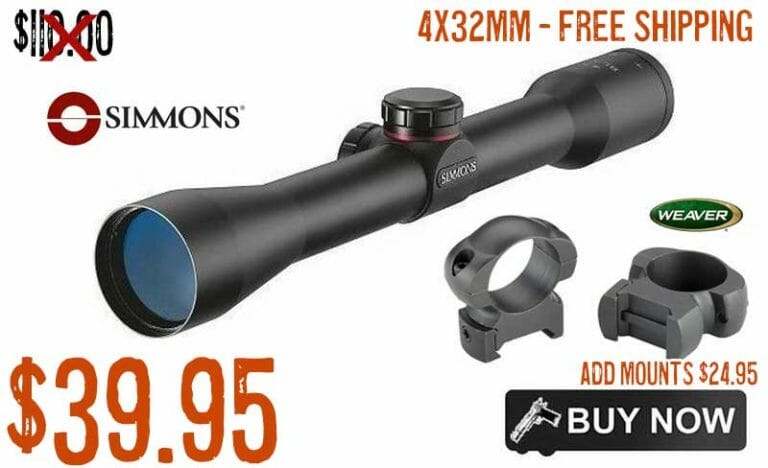 Optics Deals: Simmons 8-Point 4X32mm Truplex Riflescope $39.95 FREE S&H