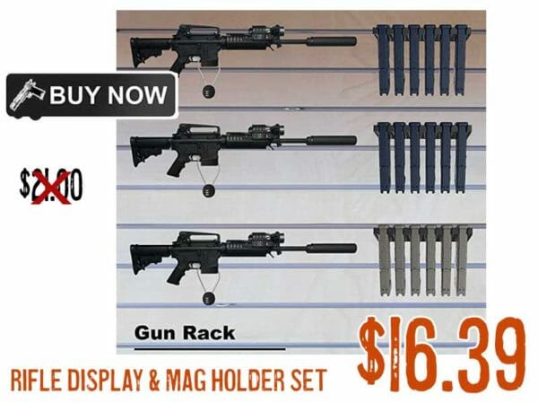 AR Rifle Display & 6X Magazine Holder Set $16.39