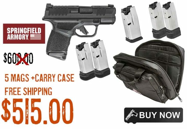 Springfield Hellcat 9mm 3" Pistol +5 Mags $515.99 with FREE S&H