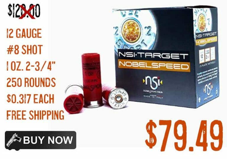 Nobel Sport Target 12 Gauge #8 Shotshells 1 oz. 2-3/4" $79.49 FREE S&H