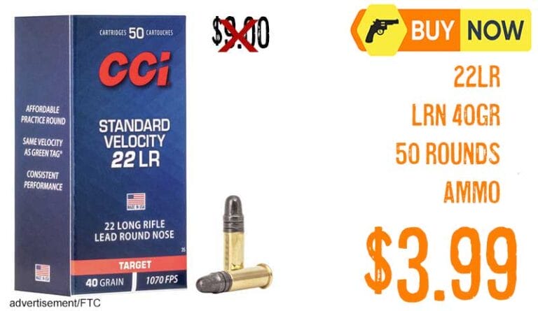 CCI 22LR Std Velocity Target LRN 40Gr Ammo 50rnds $3.99