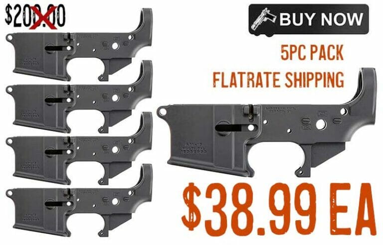 Anderson AM-15 Lower Receiver 5-Pack $38.99 Each