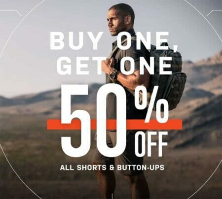 5.11 Tactical Buy One, Get One 50% Off Shorts & Shirts Sale