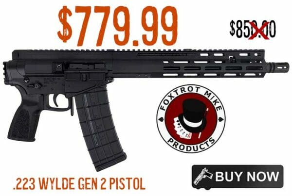 Foxtrot Mike Products FM-102 .223 Wylde Gen 2 Pistol ...$779.99