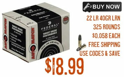 325rnd Box Federal Automatch Target 22LR 40Gr LRN Ammo $18.99 COUPON CODES