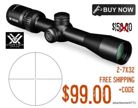 Vortex Crossfire II 2-7x32 Scout Scope ...only $99.00 FREE S&H