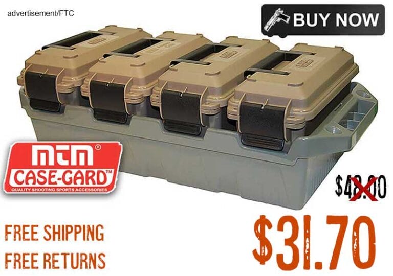 MTM AC4C Ammo Crate (4-Can) - $31.70 FREE S&H FREE Returns