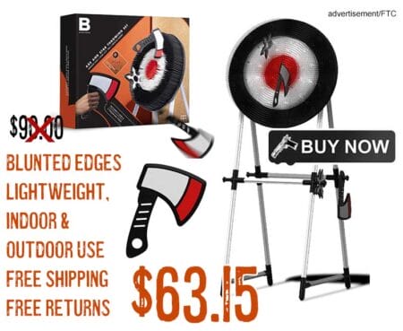 Black Series Axe Throwing Target Set $63.15 FREE Shipping & Returns