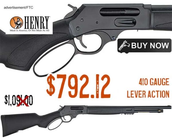 Henry Lever Action X Model 410 Gauge Shotgun ...$792.12