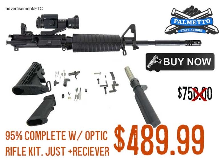 PSA 16" M4 Carbine 5.56 Freedom Rifle Kit w/ Vortex Strikefire II Optic ...