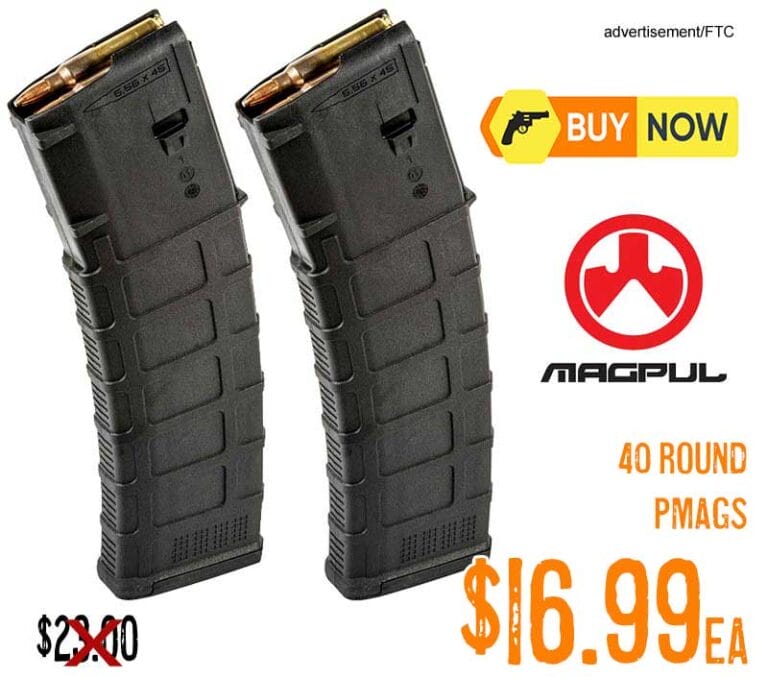 Magpul PMAG 40 GEN M3 40-round Magazine $16.99 Each