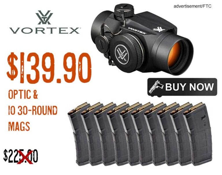 Vortex SPARC II 2 MOA Red Dot & 10 Magpul PMAG Gen2 30rnd Magazines $139.90