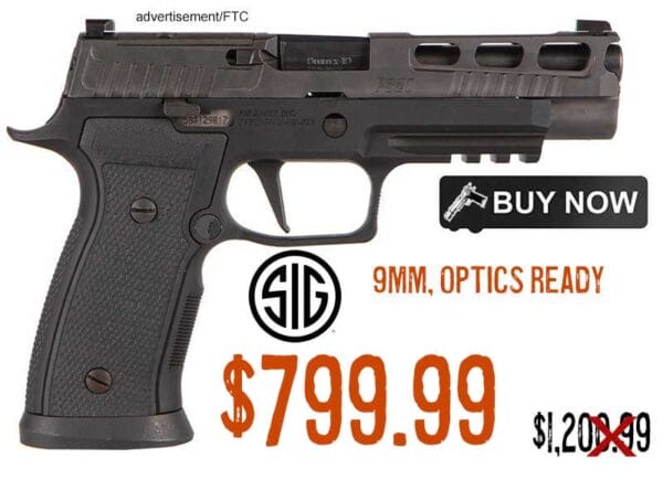 Sig P320 AXG PRO 9mm 4.7" Nitron XSeries Optic Ready Pistol $799.99