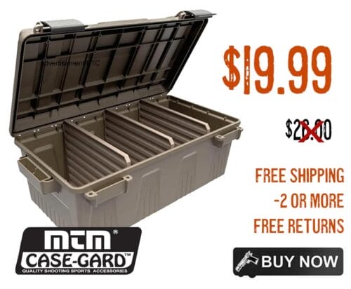 MTM Divided Ammo Crate Utility Box $19.99 FREE Returns S&H 2orMore