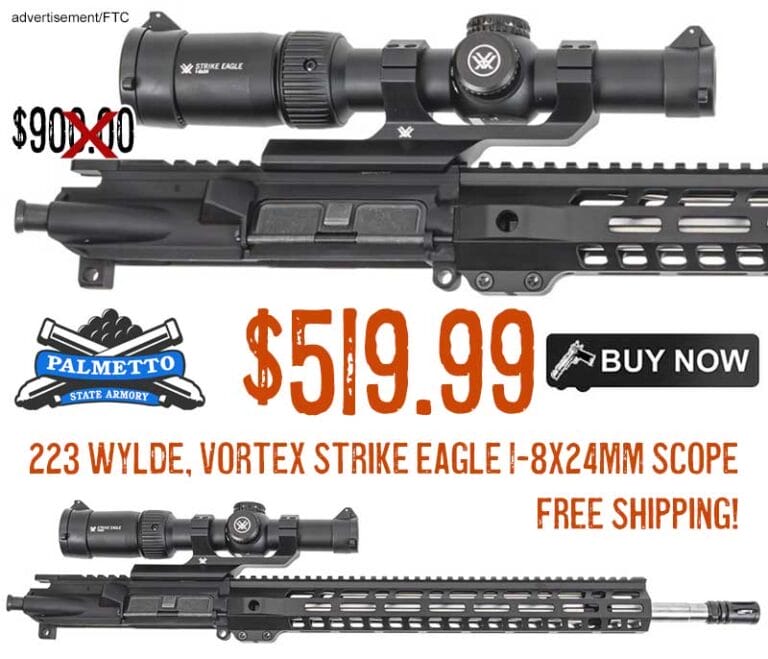 PSA 223 Wylde Ltwght Rifle Upper & Vortex 1-8X24mm Scope $519.99 FREE S&H