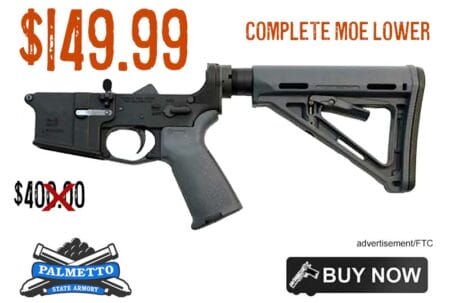 PSA AR-15 Complete MOE Stealth Lower Receiver Gray $149.99 60% Off
