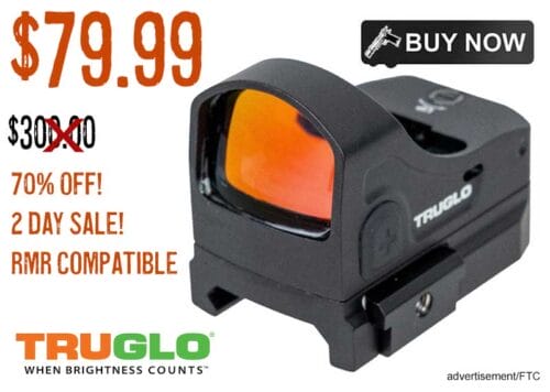 Truglo XR24 Reflex 3 MOA Red Dot Sight, RMR-Mount Compatible $79.99 70% ...