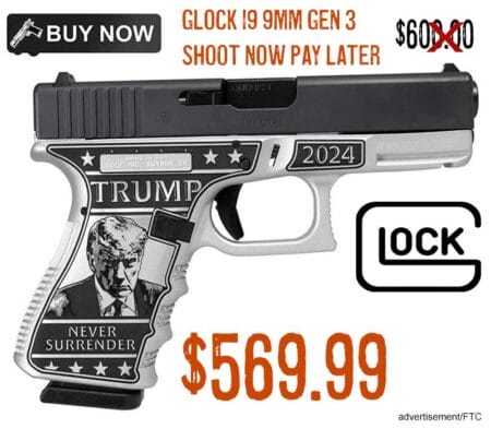 LT ED GLOCK 19 Gen 3 "Trump 2024 Mug Shot" 9mm Pistol $569.99!!