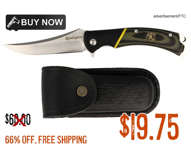 Remington Hunter Trailing Point Folding Knife $19.75 FREE S&H 66% OFF!