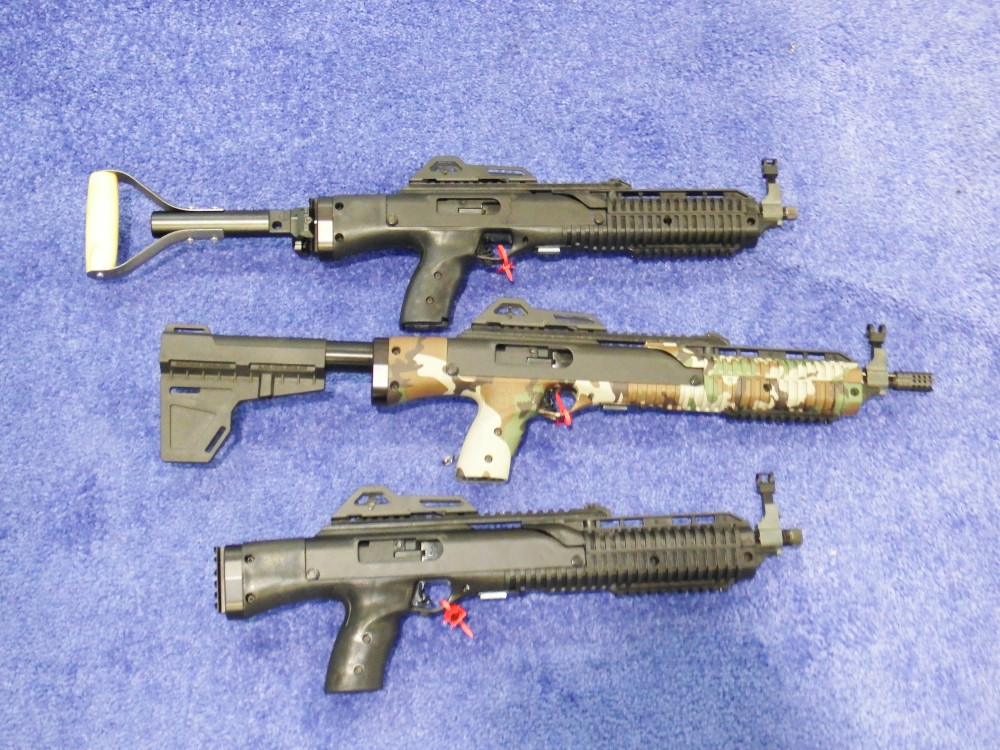 Shovel Handle Carbine and Hi-Point Pistol with Brace