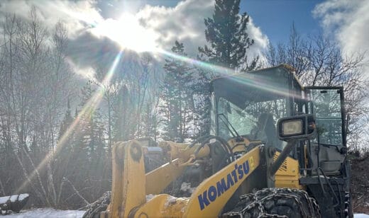 Front End Loader Attack Stopped with Gunfire