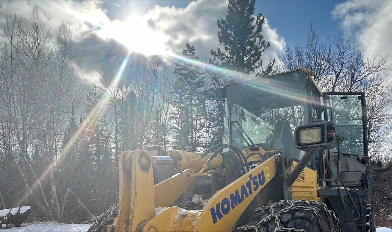 Front End Loader Attack Stopped with Gunfire