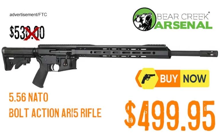 Bear Creek Arsenal 5.56 NATO Bolt Action AR15 Rifle $499.95 ~ Must See VIDEO