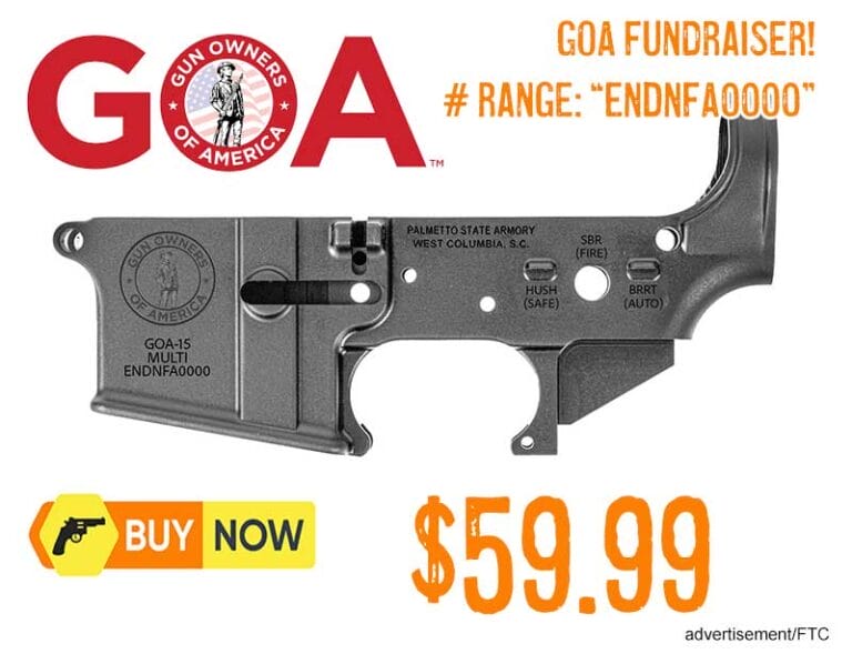 PSA AR-15 "GOA-15" Stripped Lower Receiver – Just $59.99 – Support the ...